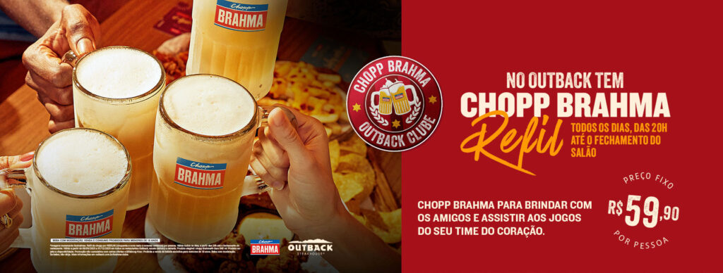 Rodízio de Chopp Brahma Outback: Regulamento