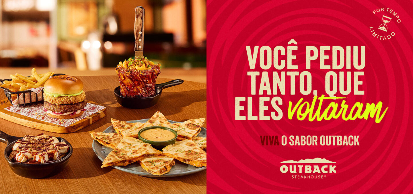 Back to Outback® | Pratos Icônicos Estão de Volta